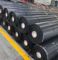 China Oxygen Index≥30 Percent HDPE Geomembrane Black White Blue Green Grey Red Yellow Durable Flexible Waterproof Liner Material for sale