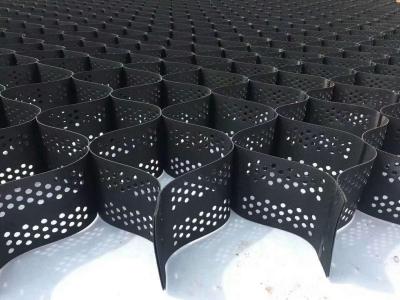 China Geocell Carbon Black 1.5 Percent HDPE Geocell ASTM Standard Anti Erosion Solution for Soil Stabilization and Slope Protection for sale