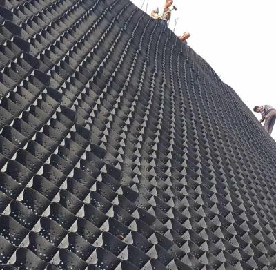 China Welding Space 330mm HDPE Geocell Featuring Smooth Textured or Honeycomb Type Surface Meeting GB Standard Ideal for Ground Reinforcement Applications for sale