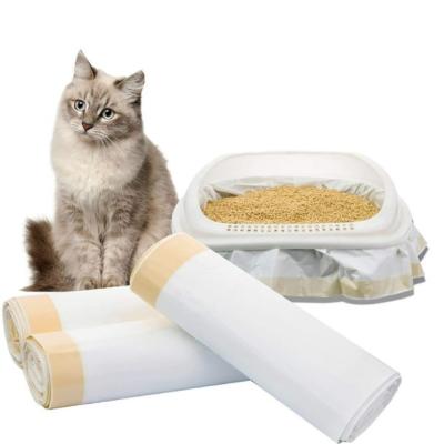 China PLA PBAT Biodegradable Dog Poop Bags 25x40cm Eco-Friendly Pet Waste Bags with Tie Handle for sale