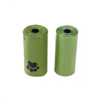 China Custom Printing Biodegradable Unscented Dog Waste Bags 25x40cm 8kg Load Eco-Friendly Pet Poop Bags for sale