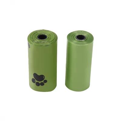 China Custom Printing Biodegradable Unscented Dog Waste Bags 25x40cm 8kg Load Eco-Friendly Pet Poop Bags for sale