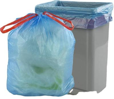 China Directly Manufacture Drawstring Bag Trash Bag Gallon with Embossing Surface Selection for sale