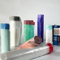 China Recycled Plastic Refuse Bag 5-100 Mic Drawstring Square Bottom Garbage Bag for sale