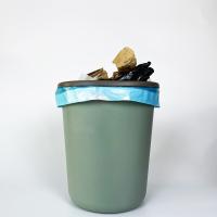 China Recycled Plastic Refuse Bag 5-100 Mic Drawstring Square Bottom Garbage Bag for sale