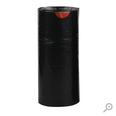 China Green 13 Gallon Embossed Drawstring Biodegradable Trash Bags Strong Sturdy 15 Mic for sale