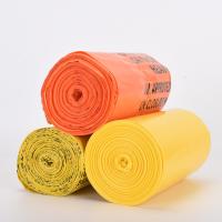 China Custom Printed Thickened Yellow HDPE Medical Waste Bags 600x850mm 5-100 Mic for Hospitals for sale