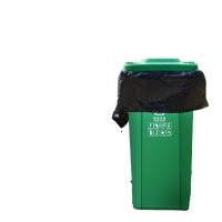 China Industrial Heavy Duty Black Refuse Sacks 1000x1200mm Bottom Gusset Garbage Bags 200G HDPE LDPE for sale