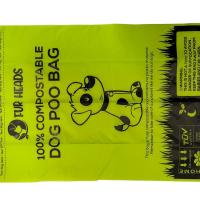 China PLA Corn Starch Biodegradable Trash Bags 25x40cm 8kg Load for Pet Dog Poop Waste for sale