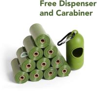 China Biodegradable Pet Waste Bags 20x28cm Scented Dog Poop Bags PLA PBAT Material for sale