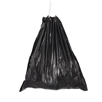 China 30 Gallon Heavy Duty Drawstring Trash Bags 730x840mm HDPE LDPE Industrial for sale