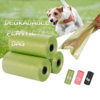 China Custom Biodegradable Poop Bags 40% Biosource Material 8-15kg Load for Pet Waste for sale