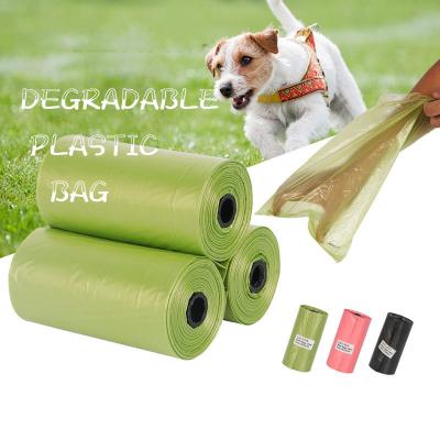 China Custom Biodegradable Poop Bags 40% Biosource Material 8-15kg Load for Pet Waste for sale