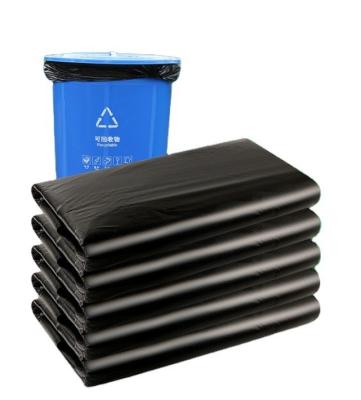 China HDPE LDPE LLDPE Contractor Plastic Garbage Bags 1000x1200mm 5-100 Mic Thick for Lawn Leaf Outdoor Storage for sale