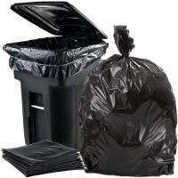 China HDPE LDPE LLDPE Contractor Plastic Garbage Bags 1000x1200mm 5-100 Mic Thick for Lawn Leaf Outdoor Storage for sale