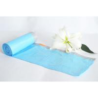 China Custom Logo Drawstring Kitchen Trash Bags 450x500mm HDPE LDPE 5-100 Mic Thick for sale