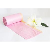 China Custom Logo Drawstring Kitchen Trash Bags 450x500mm HDPE LDPE 5-100 Mic Thick for sale