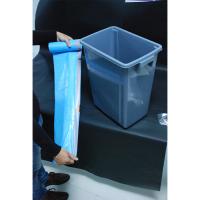 China Custom Logo Drawstring Kitchen Trash Bags 450x500mm HDPE LDPE 5-100 Mic Thick for sale