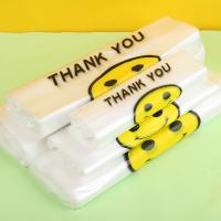 China Custom T-Shirt Plastic Shopping Bags on Roll HDPE LDPE LLDPE 5-100 Mic Thickness for sale