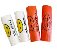 China Custom T-Shirt Plastic Shopping Bags on Roll HDPE LDPE LLDPE 5-100 Mic Thickness for sale