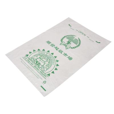 China Custom HDPE LDPE Plastic Flat Produce Bags on Roll 8-15kg Load Capacity for sale