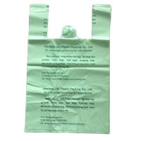 China Compostable Biodegradable Garbage Bag 40% Biosource Material 25x40cm 8kg Load OK Compost Certified for sale
