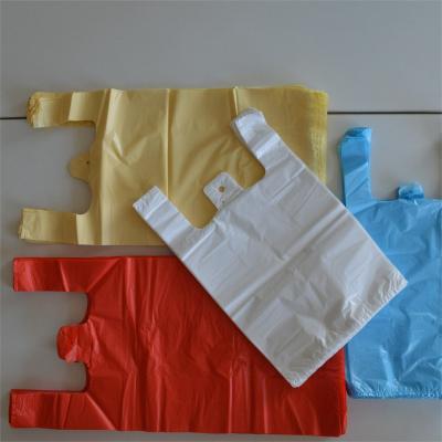China Custom HDPE Offset Printing T-Shirt Bags 250x180x480mm 5-25 Mic for Shipping for sale