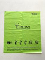 China Custom Compostable Carry Bag 25x40cm 8kg Load Recycled Material Biodegradable Shopping Bag for sale