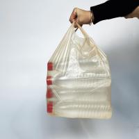 China Custom HDPE T-Shirt Shopping Bag 30pcs per Roll for Supermarket Food Vegetable Packaging for sale