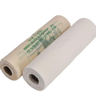 China Biodegradable Plastic Shopping Bags 25x40cm 8kg Load Custom Logo Eco Friendly for sale