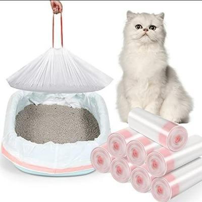 China Customized Thickness Cat Manure Bags 450x500mm 5-100 Mic Pet Waste Disposal Supplies for sale