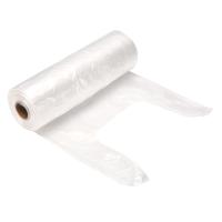 China Custom Printed HDPE LDPE Plastic T-Shirt Bags 5-25 Mic Thickness for Supermarket Shopping for sale
