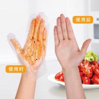 China HDPE Disposable Gloves 20-200 Micron Thickness Transparent Custom Size for Home Waste for sale