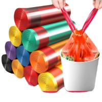 China Custom HDPE LDPE Trash Can Liners 450x500mm 5-100 Mic Thick Bathroom Kitchen Garbage Bags for sale