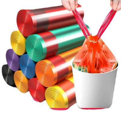 China Custom HDPE LDPE Trash Can Liners 450x500mm 5-100 Mic Thick Bathroom Kitchen Garbage Bags for sale