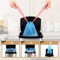 China Custom HDPE LDPE Trash Can Liners 450x500mm 5-100 Mic Thick Bathroom Kitchen Garbage Bags for sale
