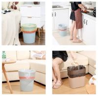 China Custom HDPE LDPE Trash Can Liners 450x500mm 5-100 Mic Thick Bathroom Kitchen Garbage Bags for sale