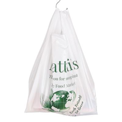 China Custom Logo T-Shirt Plastic Shopping Bag 730x840mm PE Garbage Waste Disposal Bag for sale