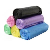China Heavy Duty Sealing Handle Garbage Bags 500x600mm HDPE LDPE Waste Management Black for sale