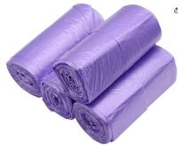 China Heavy Duty Sealing Handle Garbage Bags 500x600mm HDPE LDPE Waste Management Black for sale