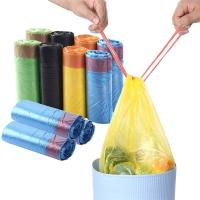 China Disposable Drawtape Trash Bags 450x500mm HDPE LDPE Kitchen Waste Bags for sale