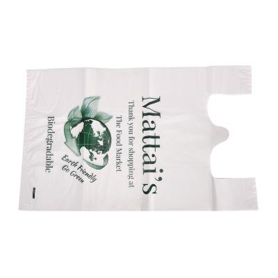 China Customized HDPE Plastic T-Shirt Bag with Logo Printing 5-100 Mic Thickness 730x840mm for sale