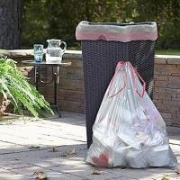 China PE Clear Kitchen Packaging Dust Bin Garbage Trash Bag 5-50 mic Thickness Eco-Friendly for sale