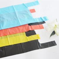 China Biodegradable PE Color Shopping T-Shirt Bags 12x22 Inch Durable for Fruit Market for sale