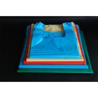 China Eco-Friendly Plastic T-Shirt Bag for Supermarket Shopping 30x45cm HDPE for sale