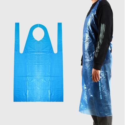 China Disposable PE Apron 132x80cm Waterproof Anti-Stain for Hot Pot Barbecue Home Kitchen for sale