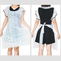 China Disposable HDPE/LDPE Plastic Apron 132x80cm for Painting Cooking Party BBQ for sale