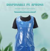 China Disposable HDPE LDPE Plastic Apron 132x80cm for Restaurant Home Cooking BBQ for sale