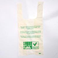 China Biodegradable T-Shirt Shopping Bags with Handle 25x40cm 8kg Load for Supermarket for sale