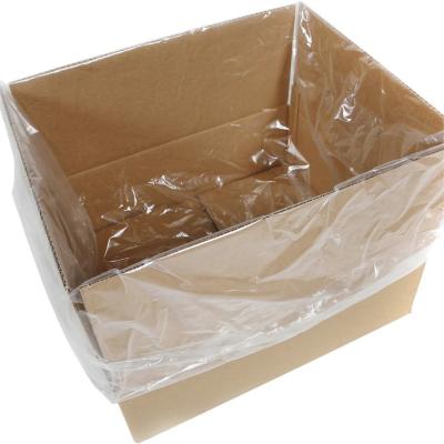 China HDPE LDPE LLDPE Plastic Cardboard Box Liner 45x30x55 cm Food Grade Clear Durable for sale